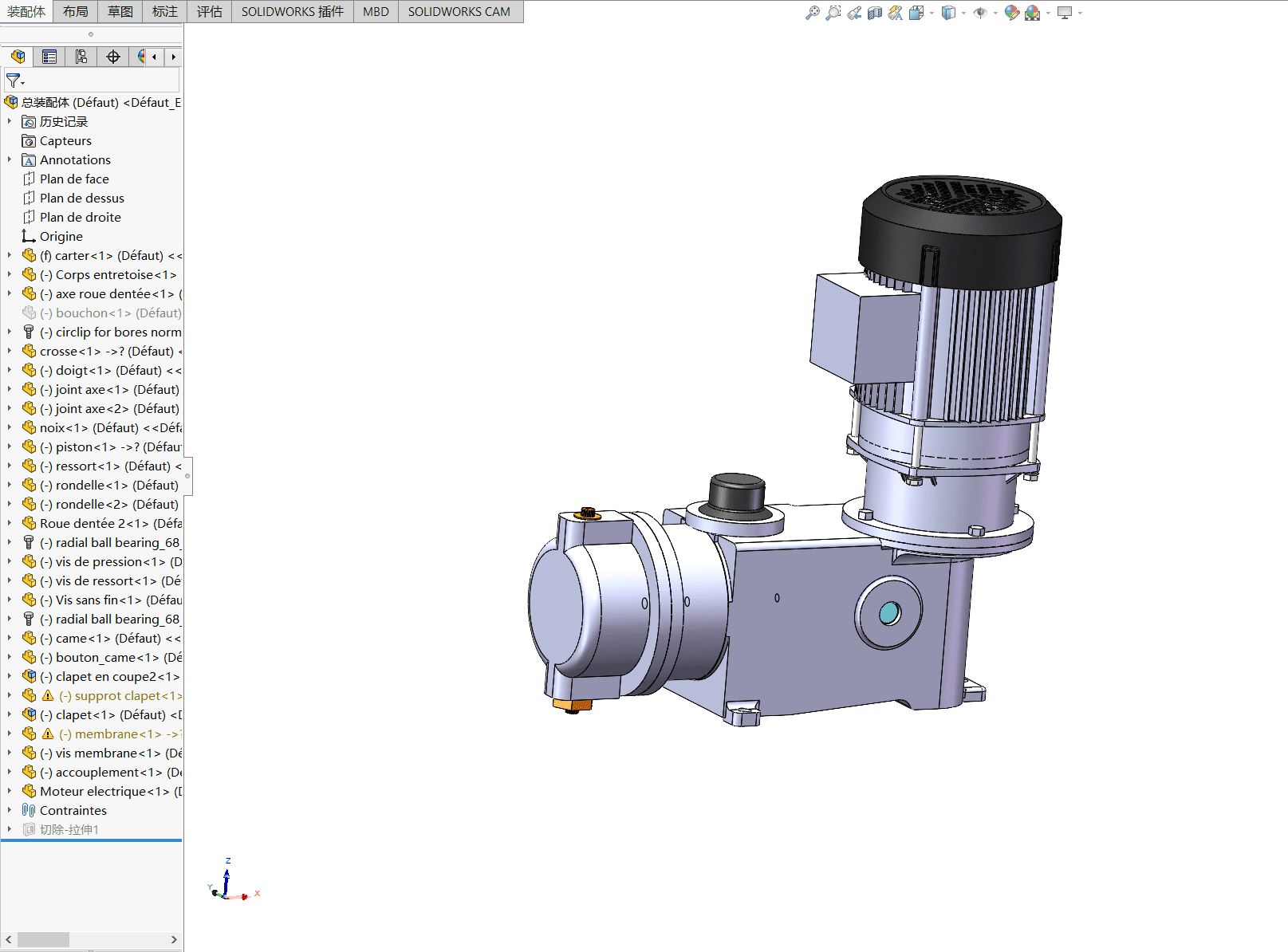 NB125变量隔膜泵的设计（附Solidworks模型、CAD图纸） - 优秀毕业设计资源网